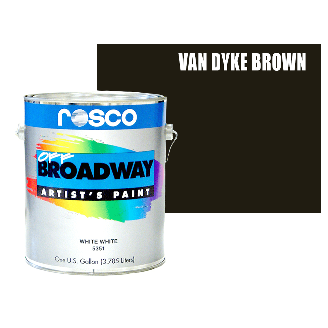 Van Dyke Brown | Rosco Off Broadway Scenic Paint — Primetime Paint & Paper