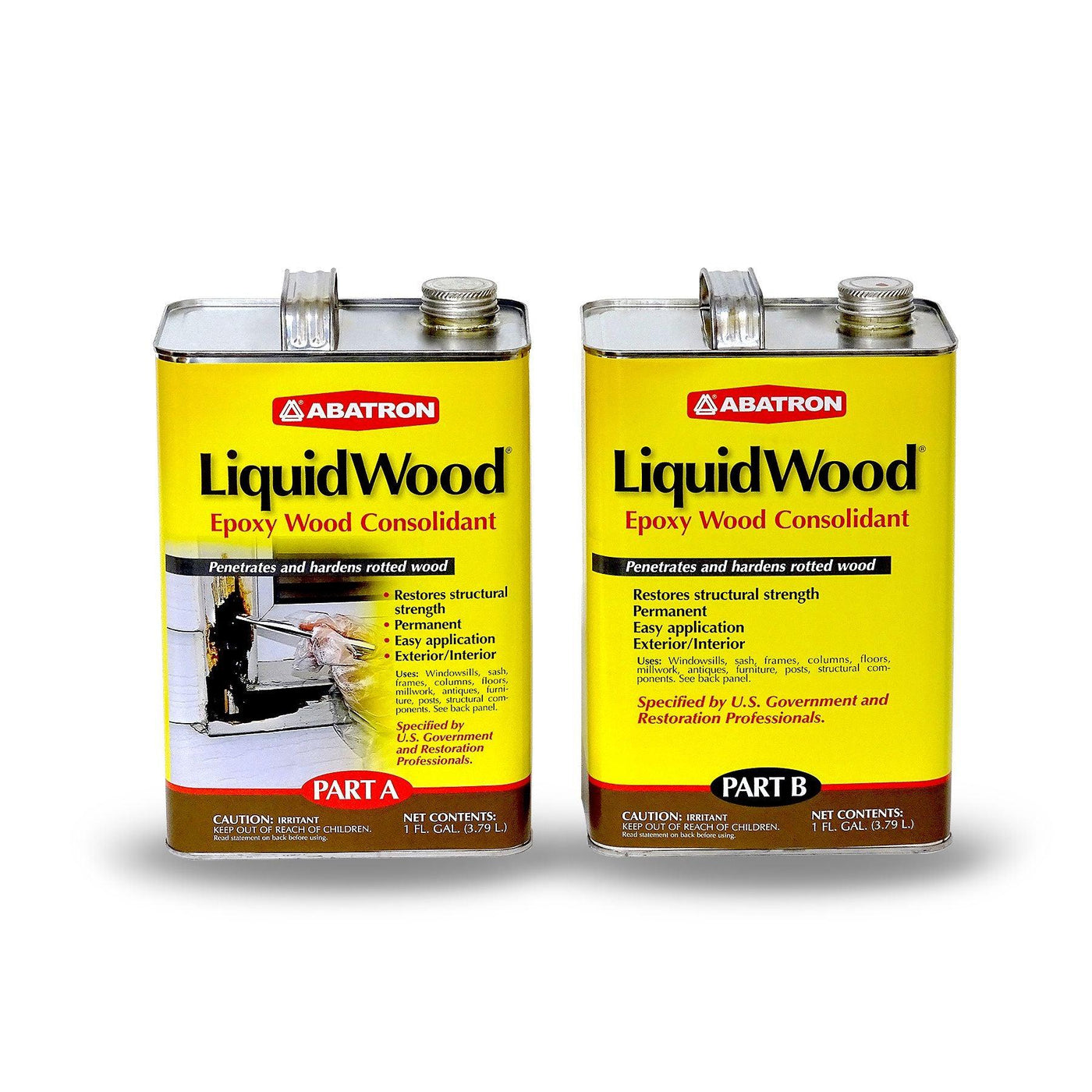 Abratron Liquid Wood Epoxy Wood Consolidant 1 Quart — Primetime Paint ...
